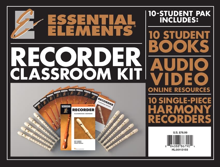 Essential Elements for Recorder Classroom Kit: Includes 10 Student ...