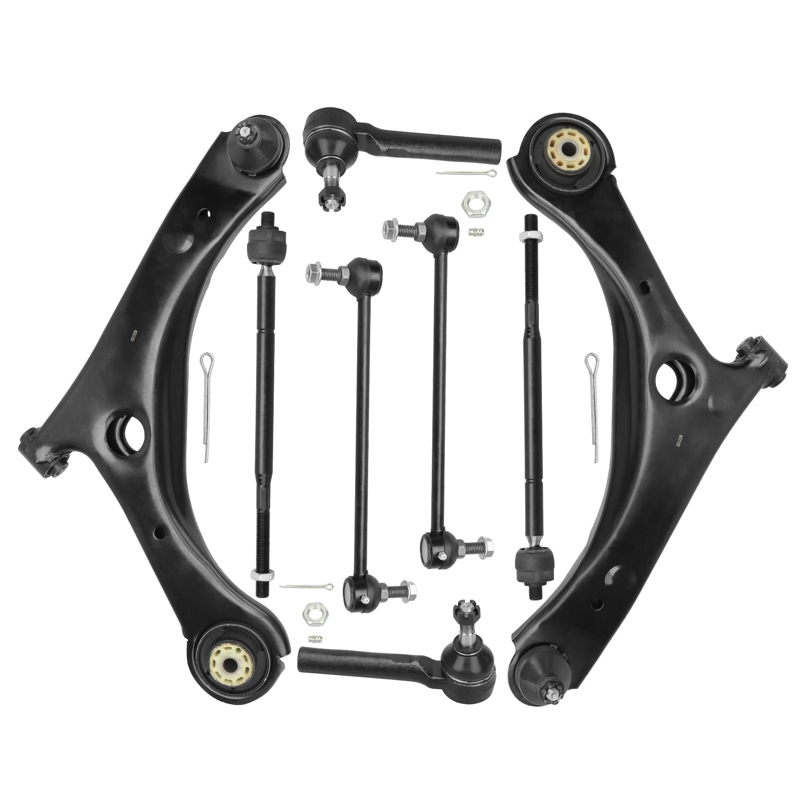 PARTS ONLY*****Front Lower Control Arms w/Ball Joints + Tie Rods + Sway ...