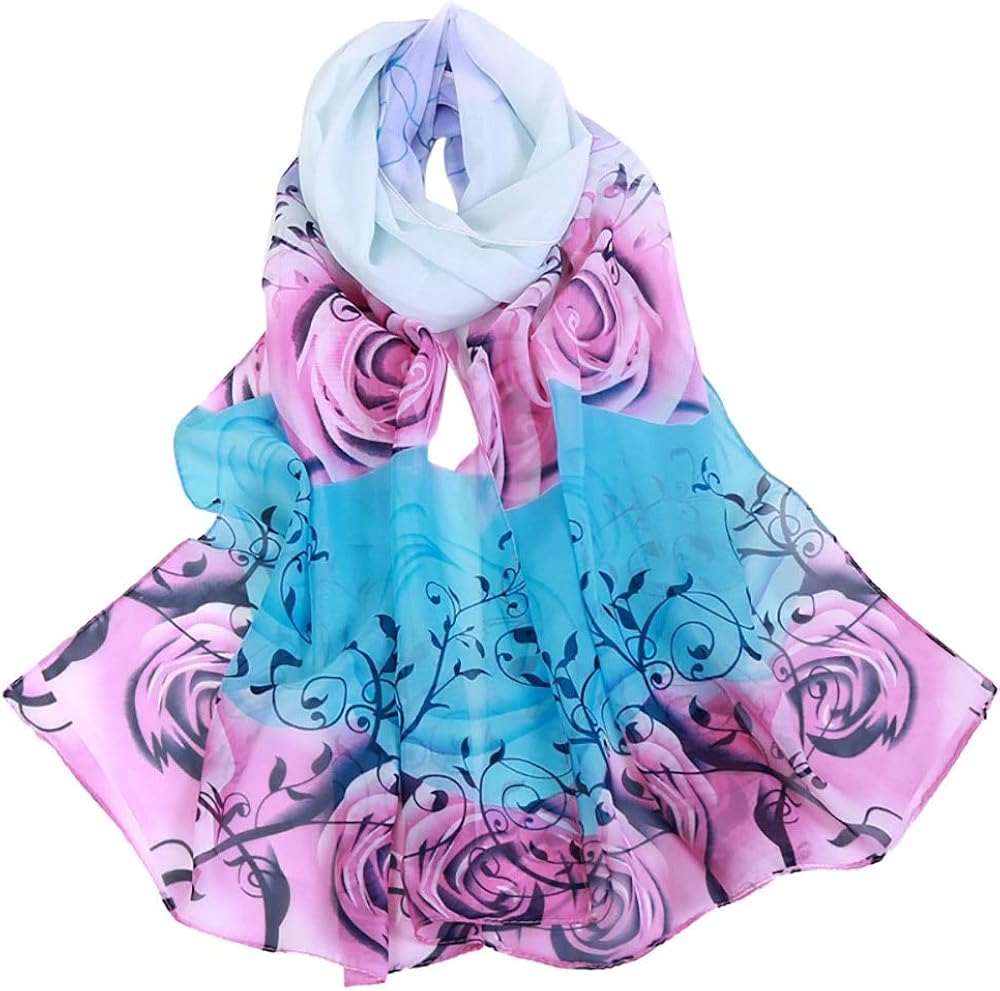 Fashion Women Shawl Handkerchief Scarves For Women Printing Long Soft ...