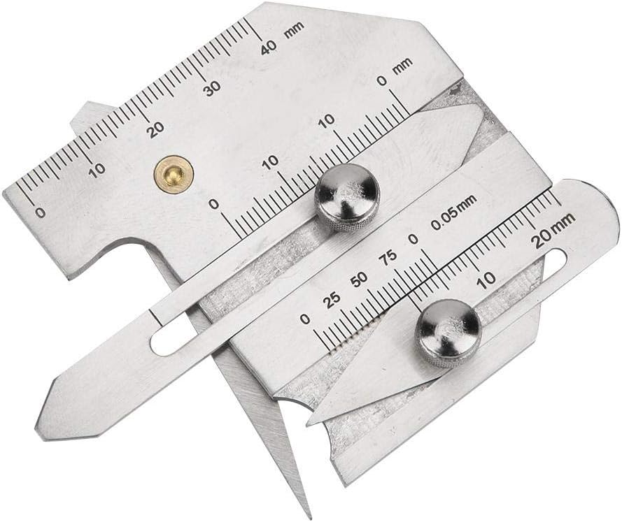 HJC40 Welding Pit Seam Gauge Stainless Steel Inspection Ruler Weld Seam ...