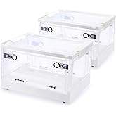 Amazon.com - BTSKY 2 Pack Collapsible Storage Bins with Double Side ...