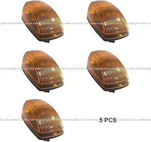 5 pcs LED Cab Roof Top Marker Light - Amber (Fit: 2002-2019 ...