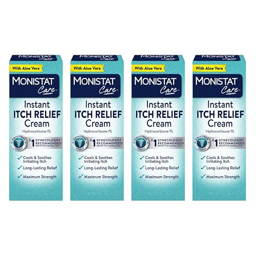 Monistat Soothing Care Itch Relief Cream, 1 Ounce Tube -4 Tubes Total ...