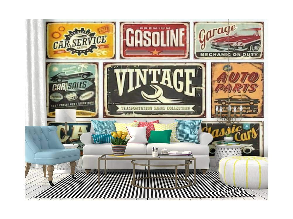 Mua Self Adhesive Wallpaper Roll Paper Vintage Transportation Signs ...