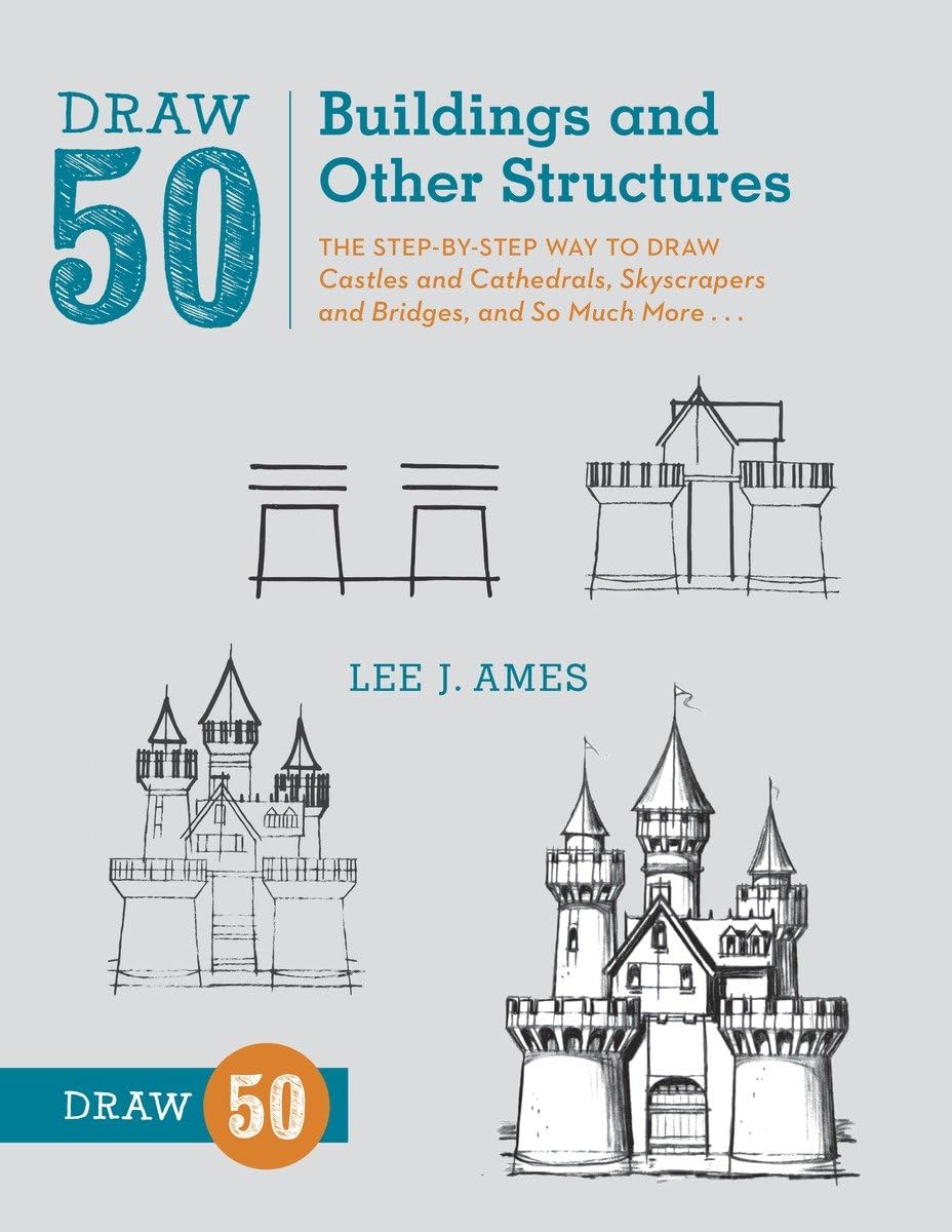 Mua Draw 50 Buildings and Other Structures: The Step-by-Step Way to ...