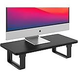 Amazon.com: Monitor Stand Riser with 50 LB Capacity, Stable Wood ...