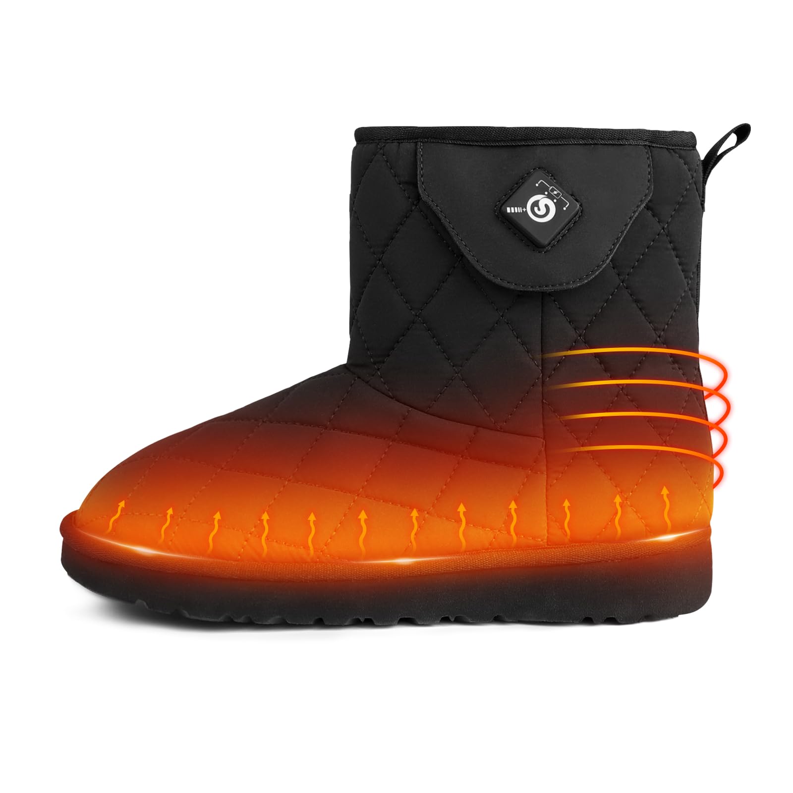 Heated Boot for Women, Heating Foot Warmer Shoes Non-Slip Snow Boots ...