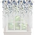 Amazon.com: Blue Eucalyptus Leaf Swag Valances for Windows Summer ...