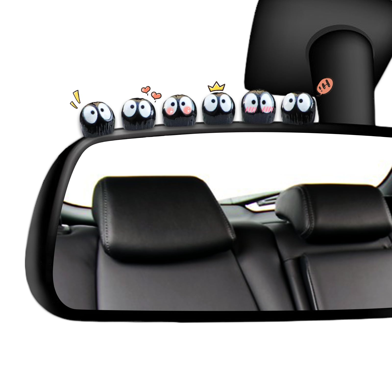 RAPUDA Cute Soot Sprites,35 Pcs Automotive Interior Decoration ...