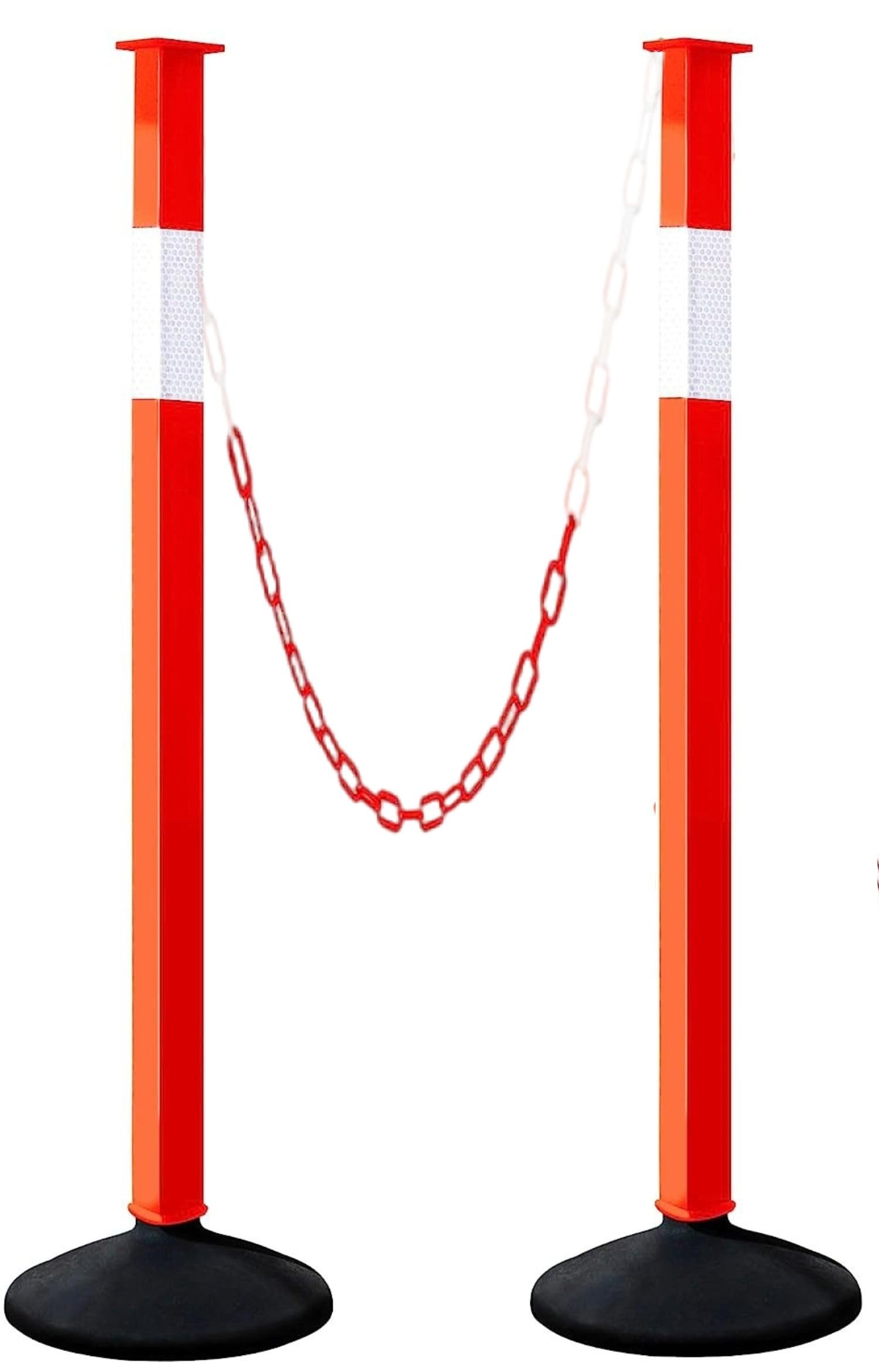 Mua Traffic Delineator Post with Weighted Base & Reflective Collars ...