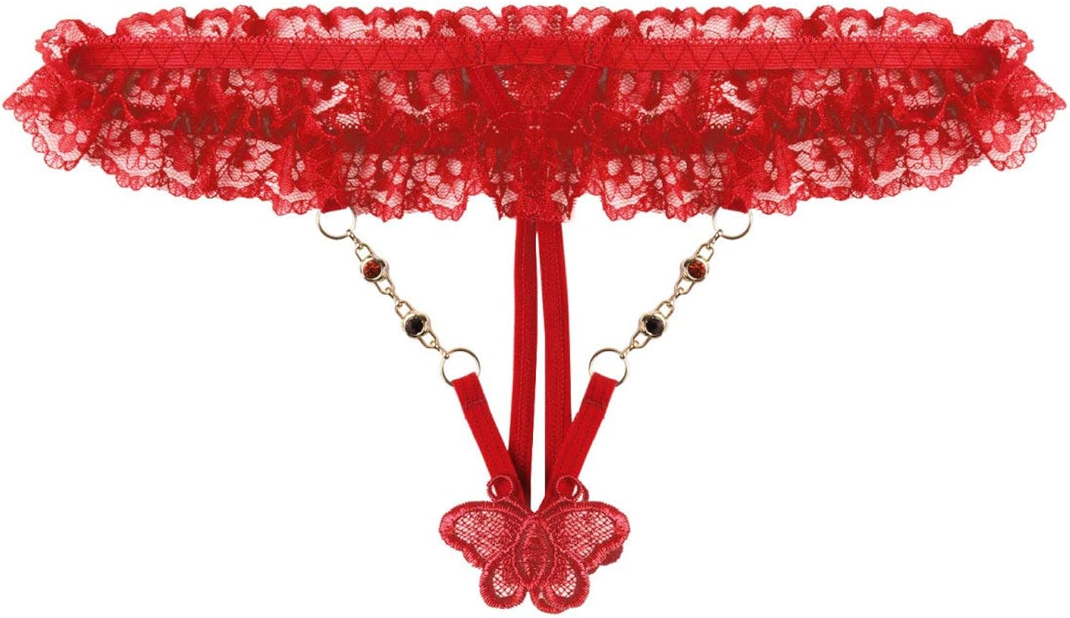 Alvivi Damen Ouvert String Slips Tanga Micro G-String Offener Schritt Sexy Unterwäsche Unterhose ...