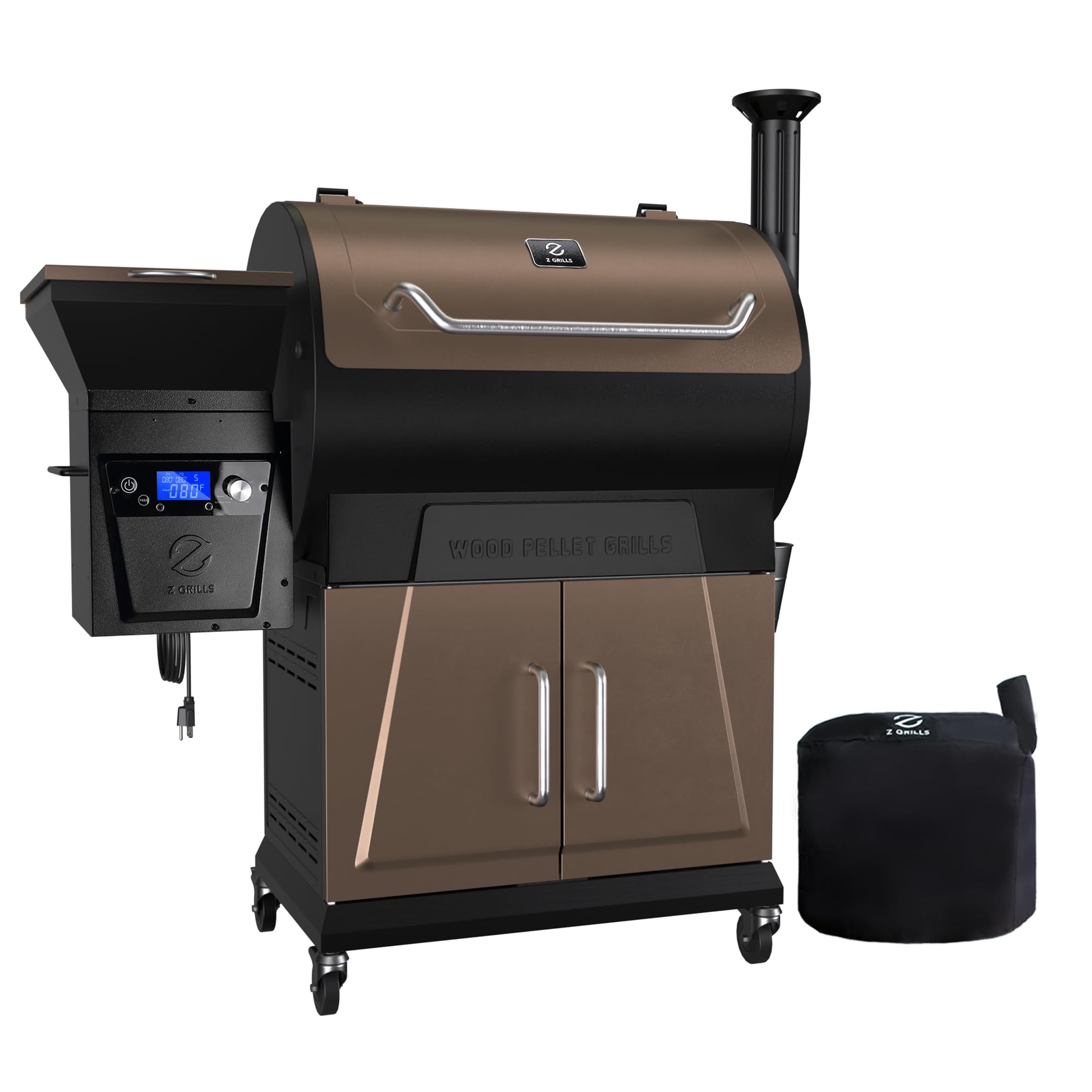 Z GRILLS Newest Pellet Grill Smoker with PID 2.0 Controller, LCD Screen ...