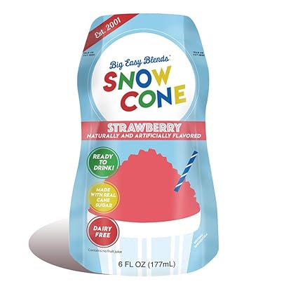 Amazon.com : Snow Cone 6 fl oz Pouches, Strawberry, 12 Count : Grocery ...