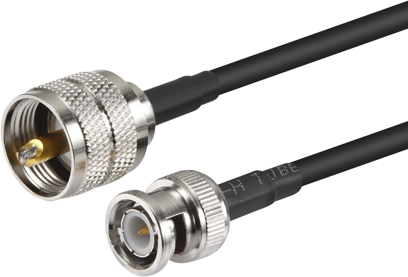 Amazon.com: MWRF Source BNC Male to PL259 RG58 Cable (3 FT); UHF PL259 to BNC Male Plug Adapter ...