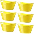 Amazon.com: Patelai 6 Pieces Ice Buckets Bulk, Plastic Ice Buckets with Handles, Oval Storage ...