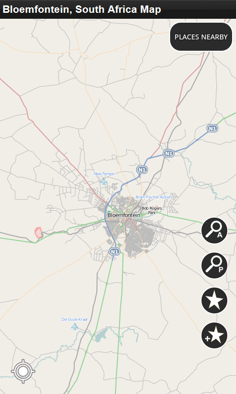 Bloemfontein Location On Map