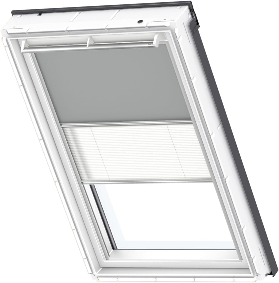 VELUX Original Duo Blackout Blind for Skylight Roof Window, F06, Grey ...