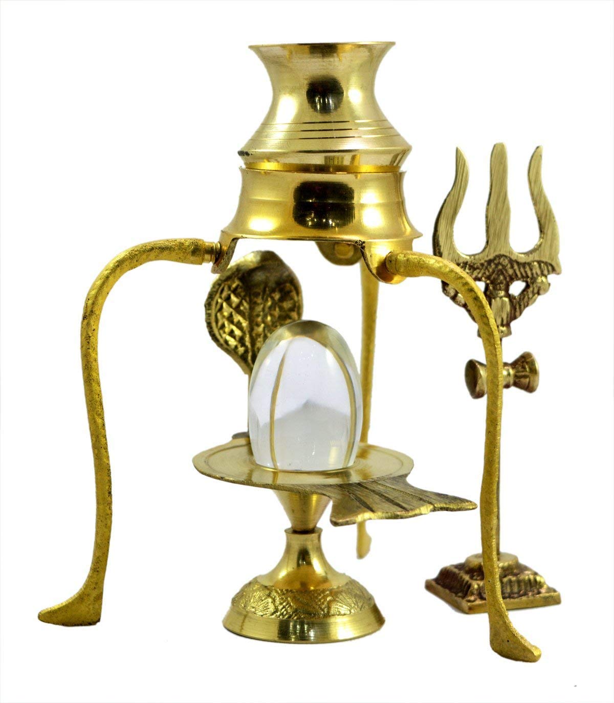 Buy DARIDRA BHANJAN Sphatik Shivling Shiva Lingam | Shivling Stand ...