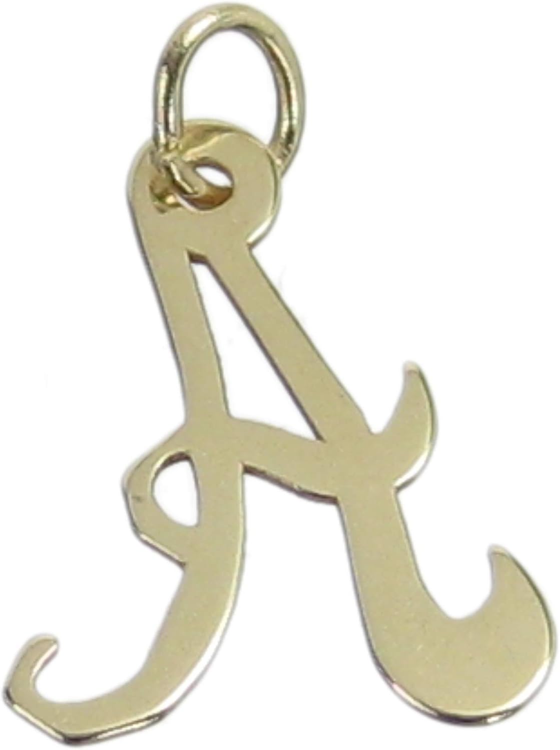 Initial A Letter 9ct yellow gold charm .375 x1 Letters Initials charms ...