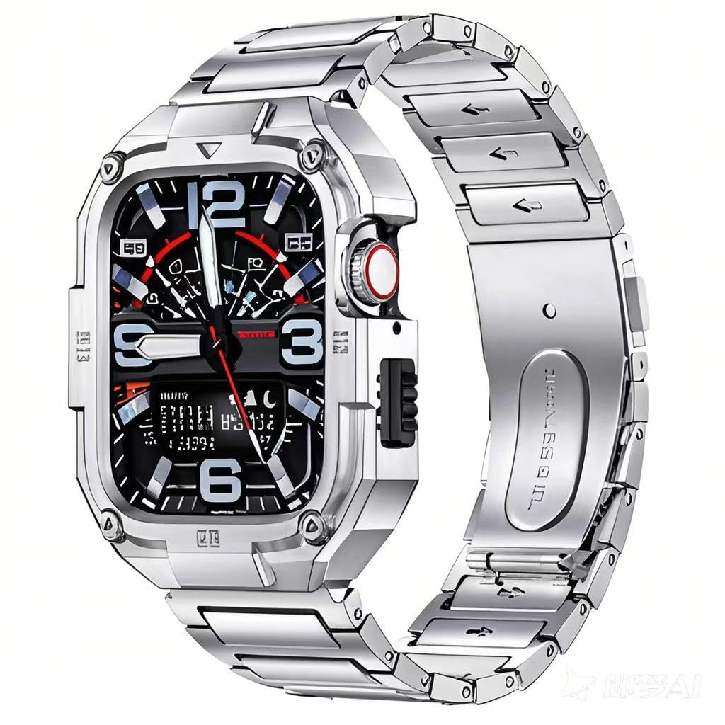 Mechanical Metal Watch Case with Band Compatible with Apple Watch ...