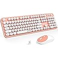 Amazon.com: KNOWSQT Wireless Keyboard and Mouse Combo - Orange-White ...