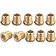Amazon.com: T TANYA HARDWARE 1/4 NPT Male Thread to 1/8 NPT Female Thread Brass Reducer Hex ...