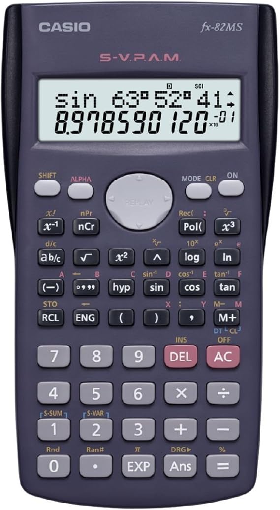 Amazon Casio FX 82MS 2 Line Display Scientific Calculator By
