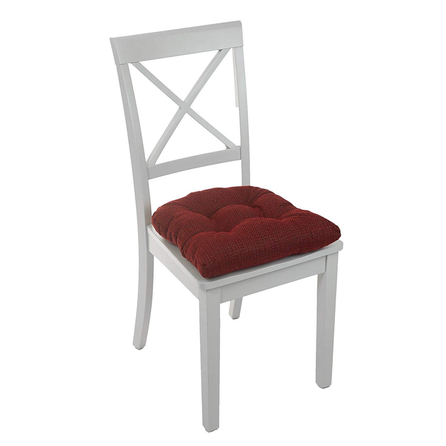 Klear Vu Tyson Non-Slip Extra Large Overstuffed Tufted Dining Chair Pad ...