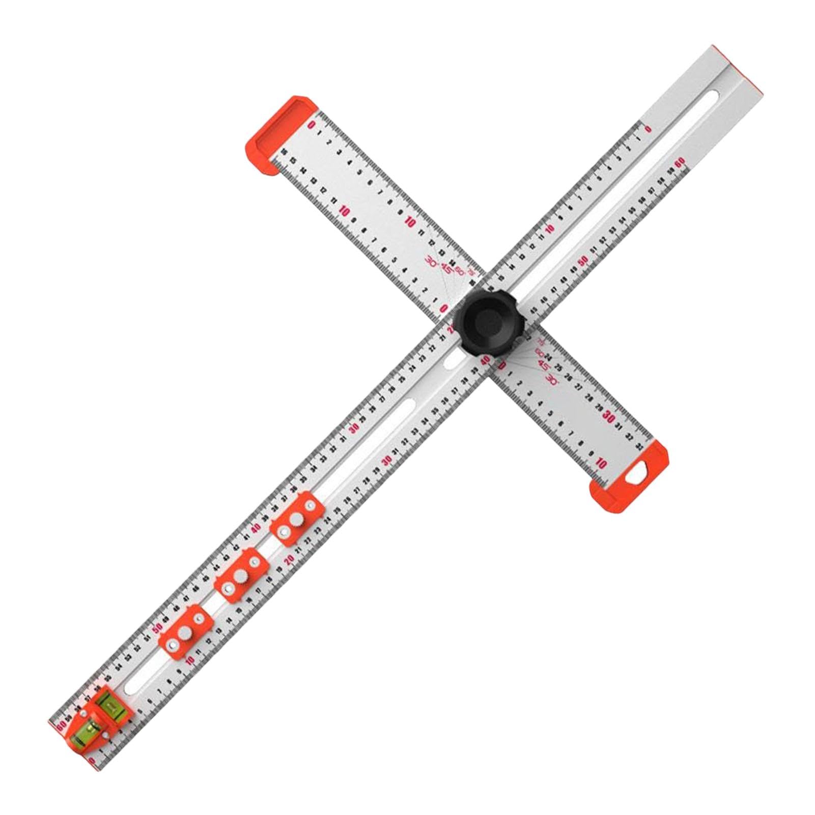 Mua 2-in-1 Drilling Positioning Ruler, T Square Ruler Woodworking Ruler ...