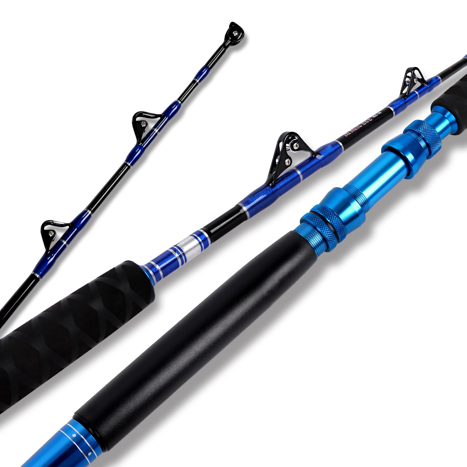 Fiblink 2-Piece Saltwater Offshore Trolling Rod 5-Feet 6-Inch Heavy ...