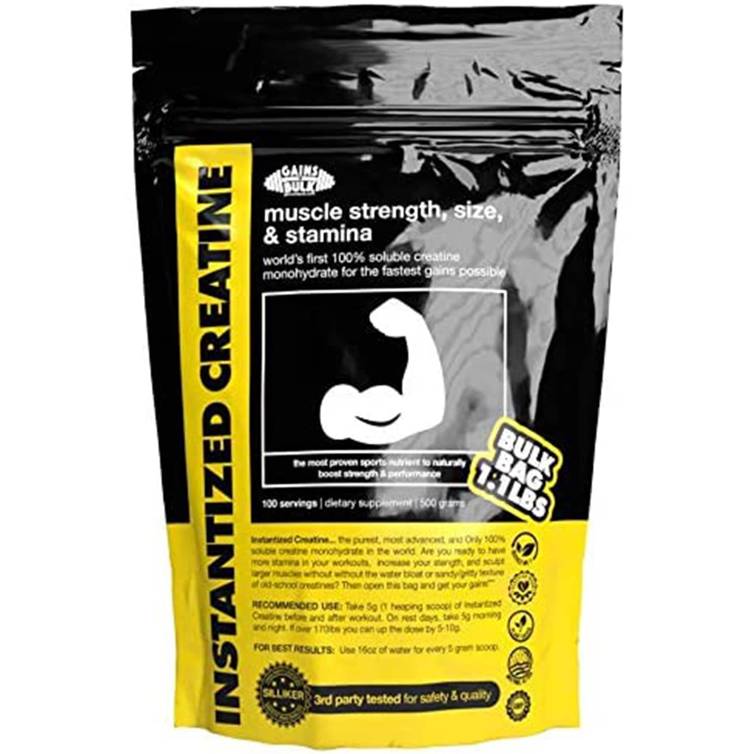 Mua Instantized Creatine Monohydrate Gains in Bulk, Worlds First 100% ...