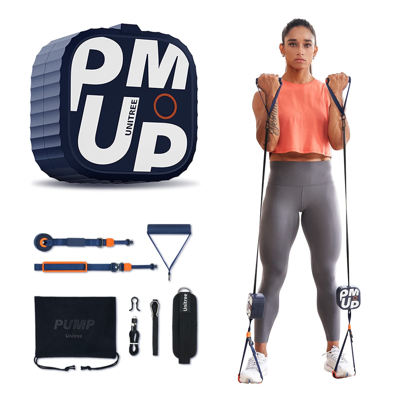 Unitree PUMP Pro Exercise Equipment Cable Machine Home Gym (Abyss Blue ...