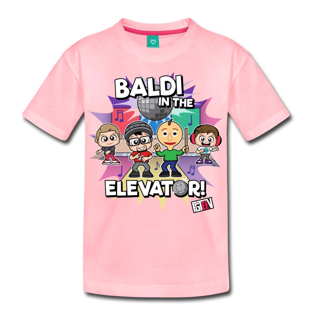 Buy FGTeeV - Baldi in The Elevator Kids Premium T-Shirt Pink at Amazon.in