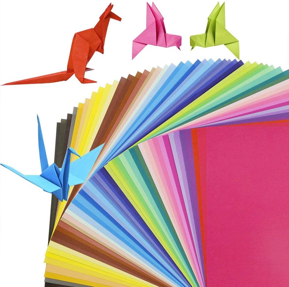 NvWang Origami,Papel Origami 100 Hojas 15 x 15 cm Doble Cara Papel para ...