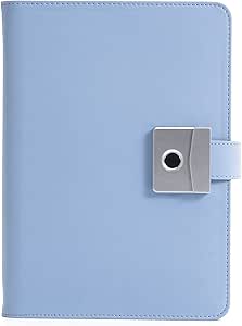 Amazon.com : Fingerprint Lock Journal Writing Notebook. Leather ...