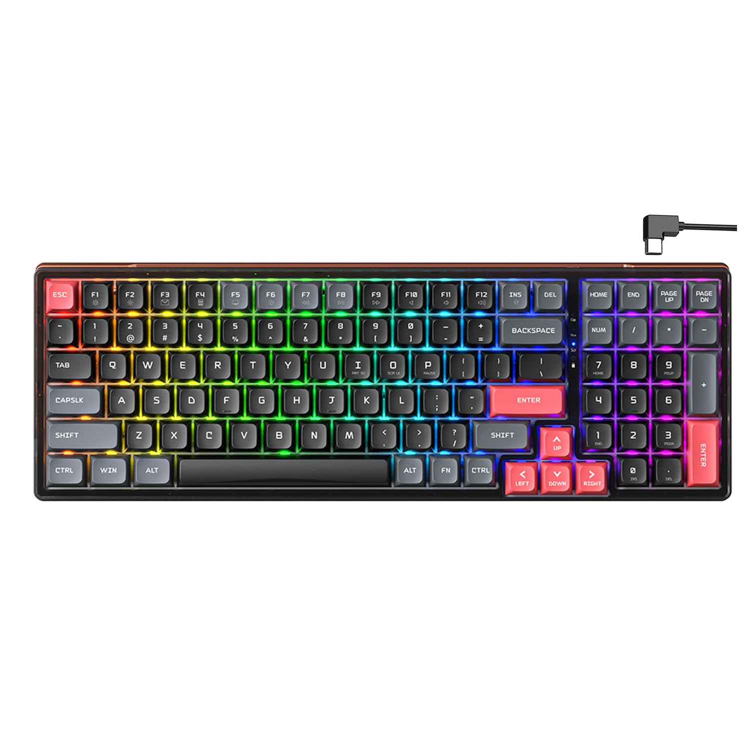 Mua K600 96% Mechanical Gaming Wired Keyboard, Full Size 100 Keys Hot ...