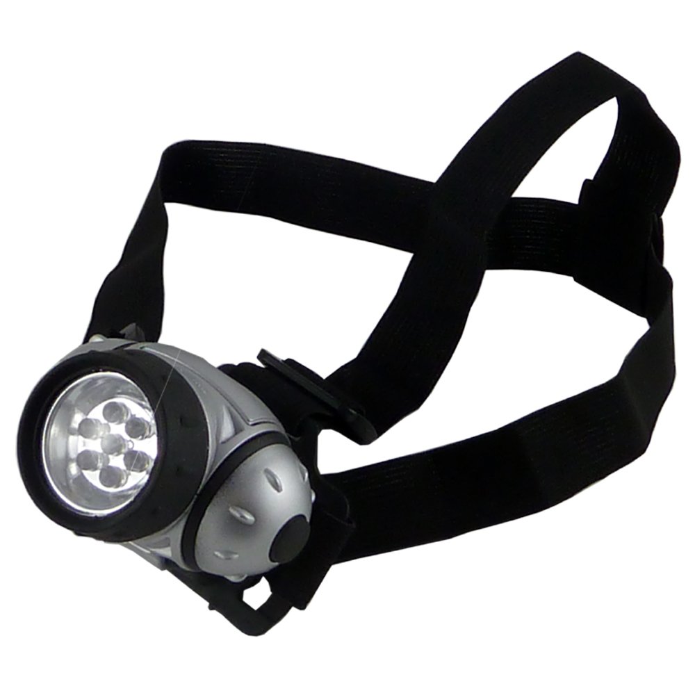 NEW BRIGHT 7 LED HEADLAMP LIGHT - ADJUSTABLE STRAP AND INCLINATION ...