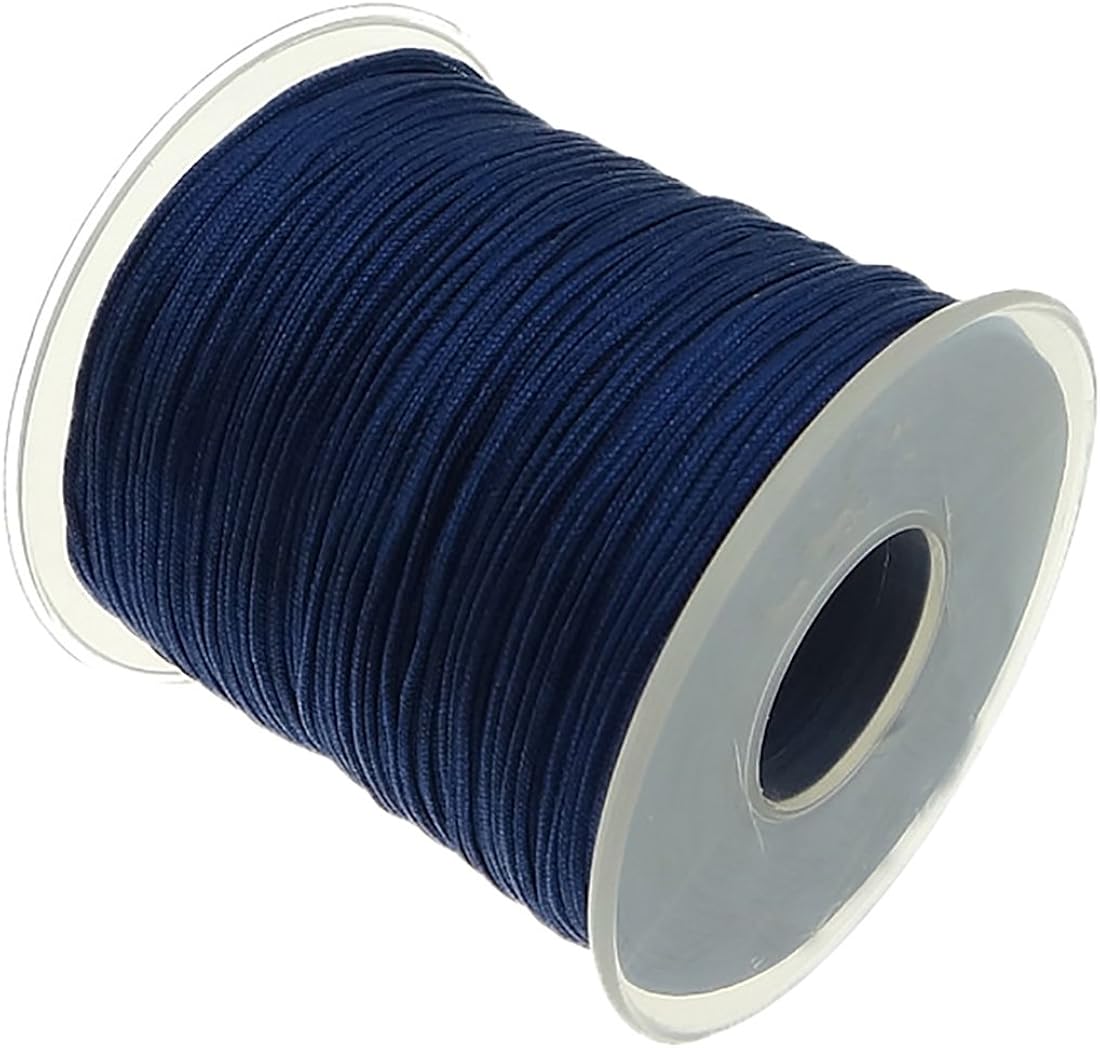 My-Bead cordon en nylon tressé Ø 1 mm bleu royal 90 m bobine fil de ...