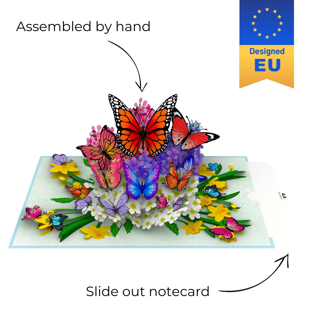 Mua Pop-Up Card Butterflies in Nature - 3D Butterfly Card for Wife ...