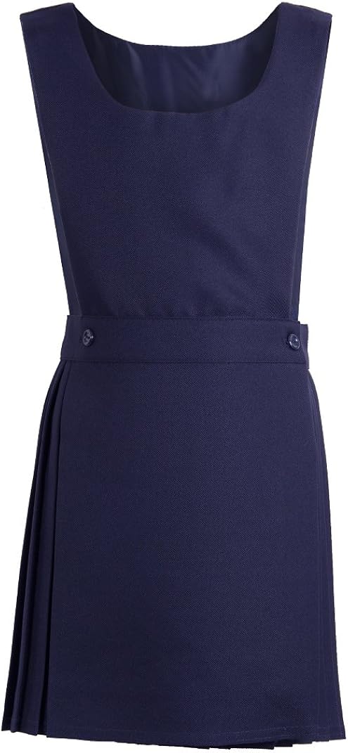 Miss Chief Girls School Pinafore Dress Black Grey Navy Brown Age 2 3 4 ...
