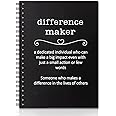 Amazon.com : QYUVK Difference Maker Hardcover 160 Pages Blank Spiral ...