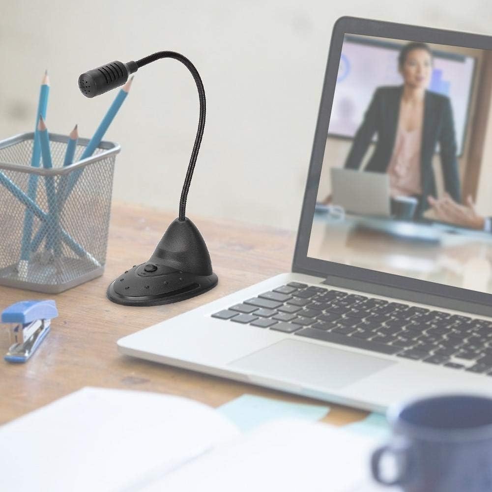 Dpofirs USB Microphone for Computer, Desktop Condenser Mic ABS Black ...