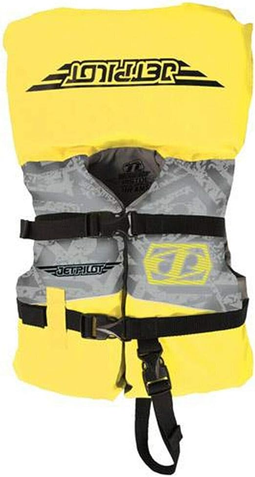 Amazon.com : Jet Pilot Nylon Life Vest Yellow Infant (Under 30lbs) PFD ...