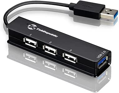 Amazon.com: Tek Republic TUH-200 USB 3.0 +2.0 4 Port Hub: Computers ...