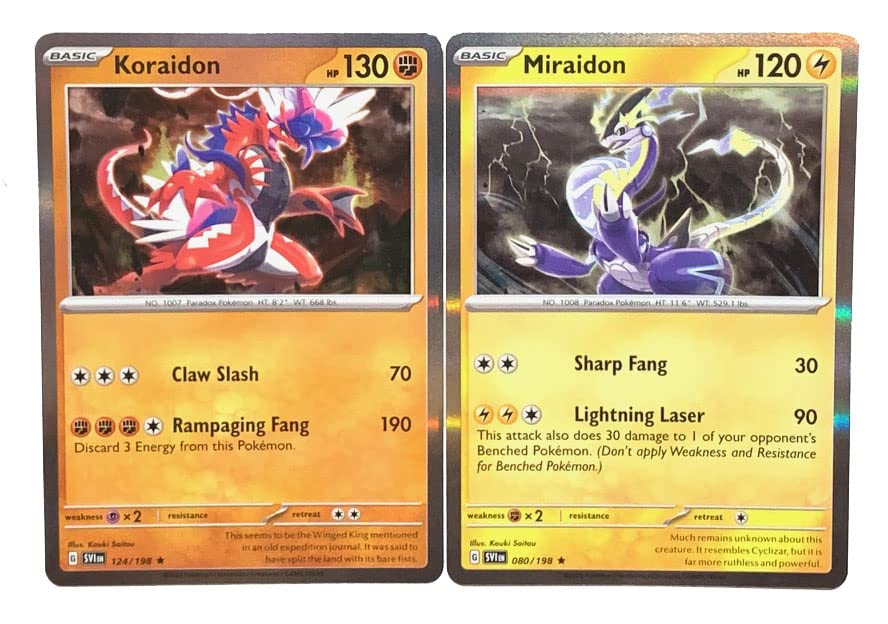 Mua Koraidon & Miraidon - Scarlet & Violet - Legendary Pokemon 2 Card ...