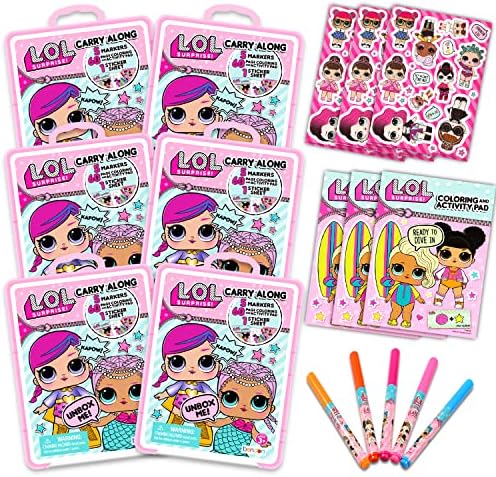 LOL Doll Activity Set - 6 Pack Bundle LOL Dolls Art Kit with Coloring ...