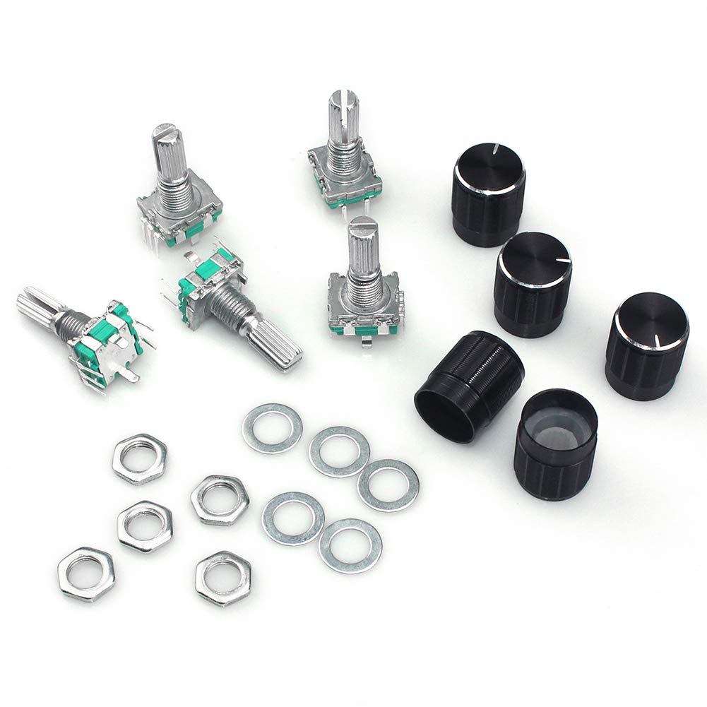 Mua 5 Set 360 Degree Rotary Encoder Code Switch Push Button EC11 Digital Potentiometer with ...