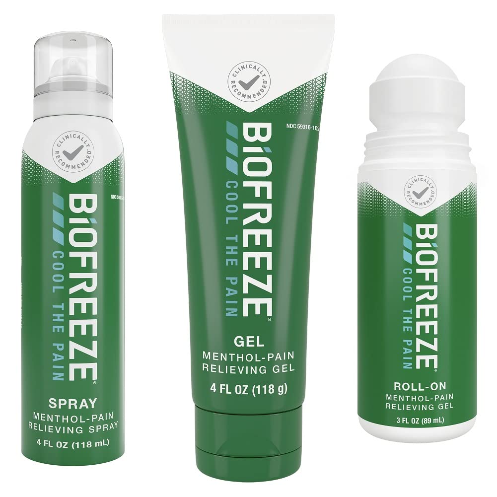 Mua Biofreeze Pain Relief Roll-On, Gel & Spray, Knee & Lower Back Pain Relief, Sore Muscle ...
