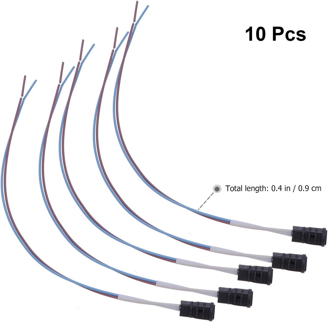 OSALADI 10pcs G4 LED Plastic Base Socket with Teflon Wire G4 Socket ...