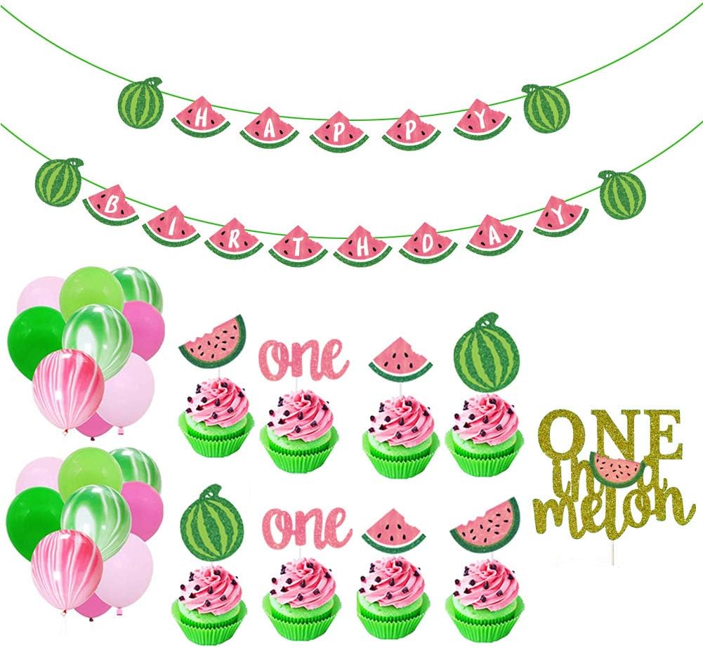Vientiane Watermelon Party Decorations Set, 30 Pieces Watermelon ...